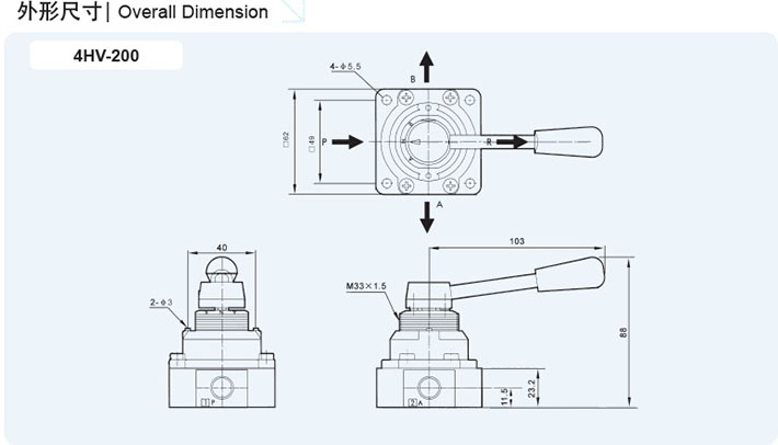 4HV Series,Hand Rotary Valve, Hand Pull Valve, Hand Push Valve, Hand ...